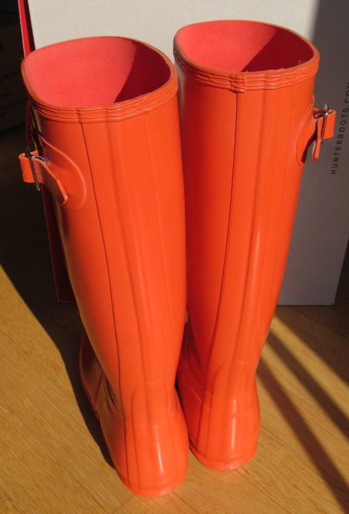 Neu? HUNTER Gummistiefel orange Gr Eu42 | Kaufen auf Ricardo
