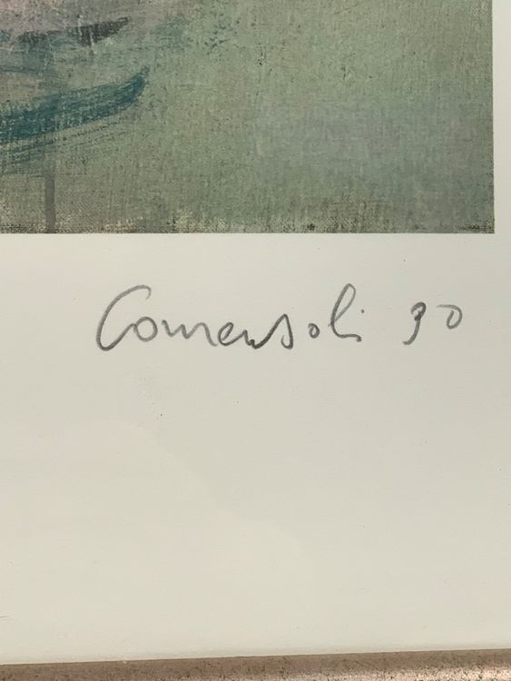 Mario Comensoli (1922-1993) grosse Serigraphie Handsigniert (Gebraucht ...