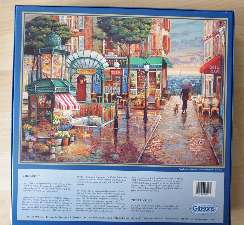 PUZZLE "RAINY DAY STROLL" BY JOHN O'BRIEN. GIBSONS. 1000 (Gebraucht) in ...