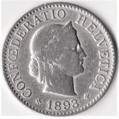 5 Rp. 1893 sehr schön sehr alt 127 Jahre (Gebraucht) in Signau für CHF ...