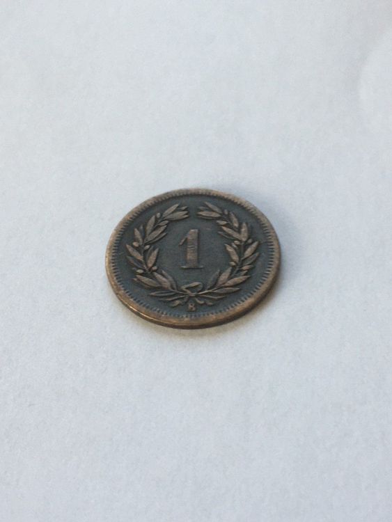 1855 1 Rappen *RAR* (Gebraucht) in Kirchberg SG für CHF 279 – mit Lieferung auf Ricardo kaufen