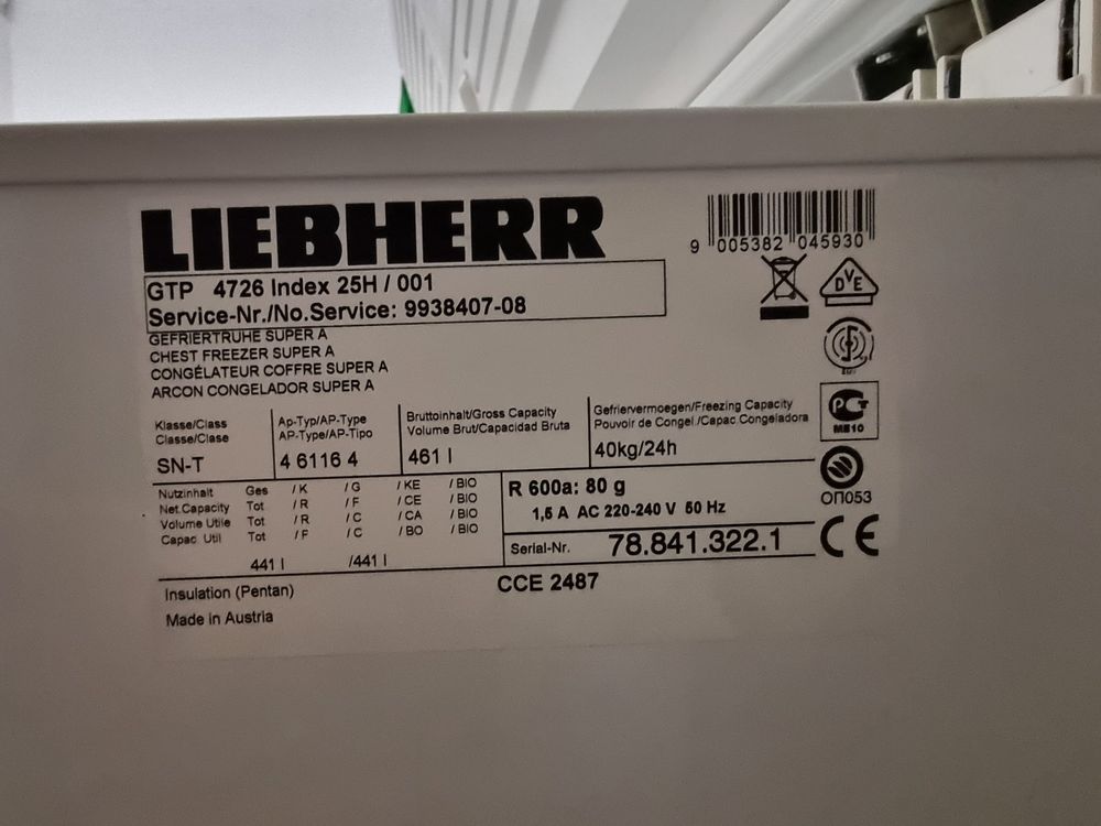 Tiefkühltruhe * Liebherr GTP 4726 * (Gebraucht) in gelterkinden für CHF ...