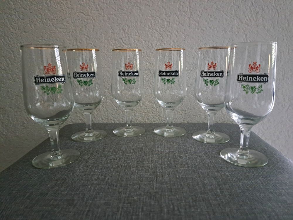 Verres à bière Heineken - lot de 6 pièces (Neuf (Voir description)) à Sierre pour CHF 12 ...
