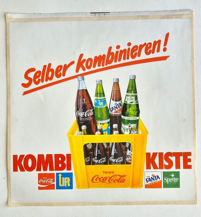 Werbeaufkleber Vintage Coca Cola / Fanta / Sprite / Lift | Kaufen auf ...