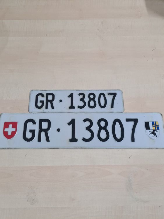 GR Autonummer (Gebraucht) in Chur für CHF 777 – mit Lieferung auf ...