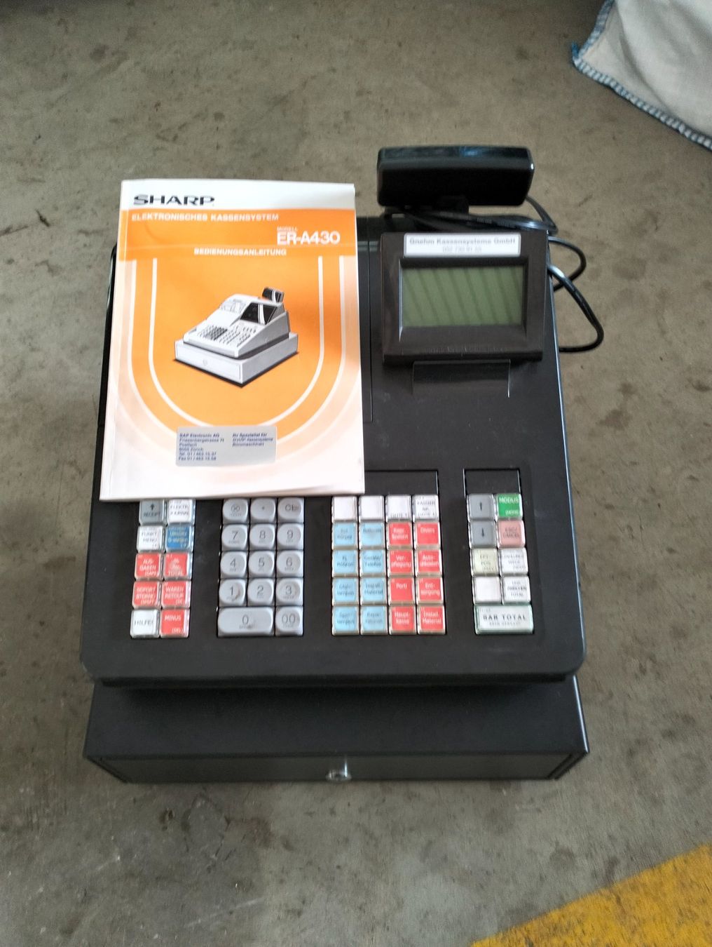 Sharp ER-A430 Kasse, elektronisches Kassensystem, Top! (Gebraucht) in ...