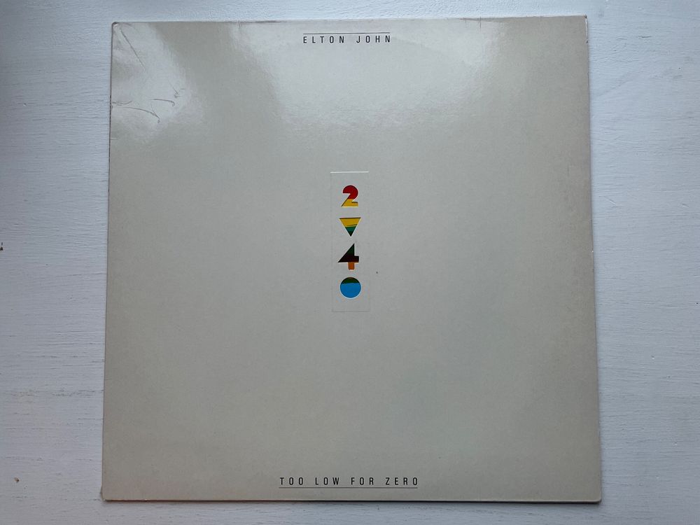 Elton John - Too Low For Zero - LP, 1983 (Gebraucht) in Zürich für CHF ...