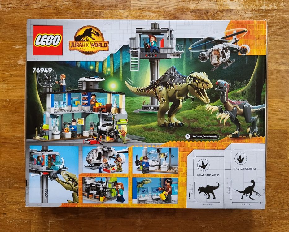 LEGO 76949 Jurassic World Giganotosaurus Therizinosaurus (Neu und ...