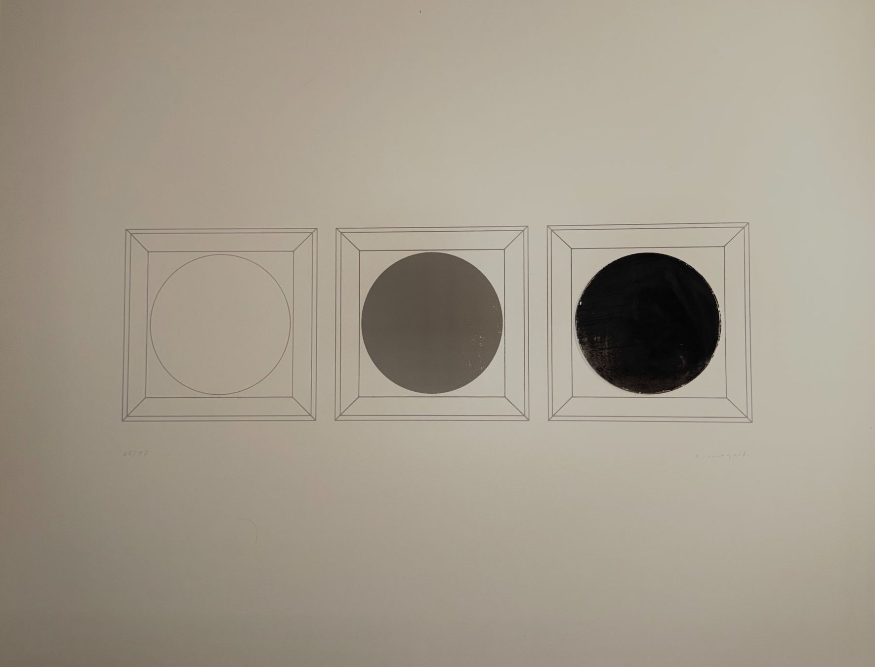 Christian Megert (*1936) Spiegelcollage (o.T. und o.J.) (Gebraucht) in ...