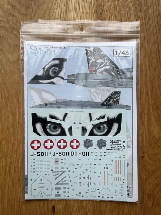 Decals F/A-18C Hornet J-5011 Swiss Air Force Tigermeet 2011 (Neu (gemäss Beschreibung)) in ...