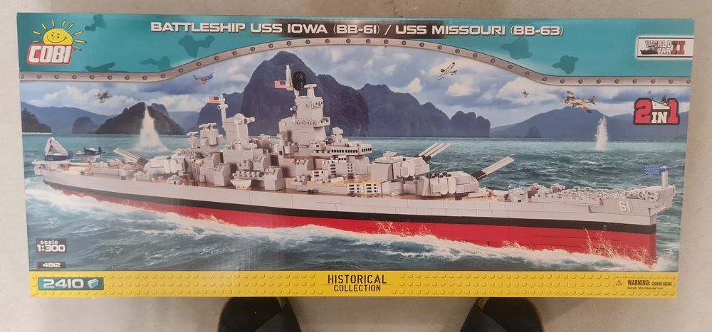 COBI USS Iowa BB-61 (2in1)/ 2410tlg. oder USS Missouri BB-63 (Neu und ...