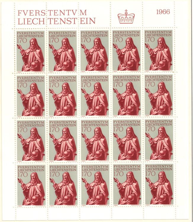 Kleinbogen Restaurierung Pfarrkirche Vaduz postfrisch (Neu (gemäss Beschreibung)) in Mellingen ...