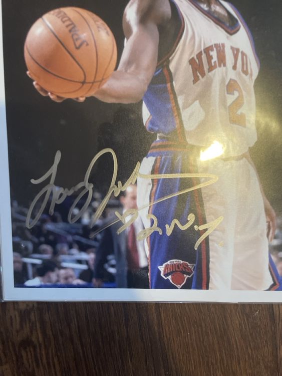 Larry Johnson signed photo Knicks legend #3🔥 rare find (Neu (gemäss ...