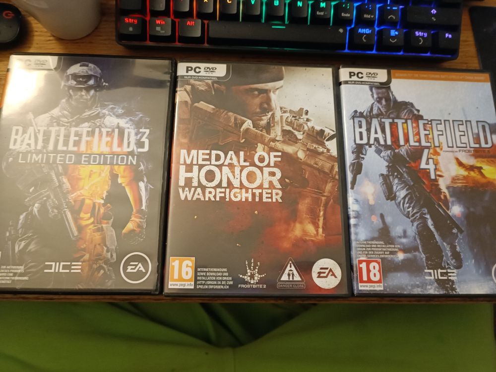 Battlefield 3, 4 & Medal of Honor Warfighter - PC Games (Gebraucht) in ...