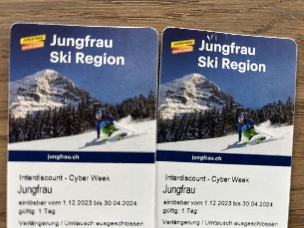 2 Tageskarten Jungfrau Ski Region für Erwachsene | Kaufen auf Ricardo 2 Tageskarten Jungfrau Ski Region für Erwachsene | Kaufen auf Ricardo
