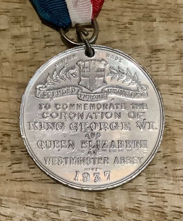 1937 Krönung KING GEORGE VI Souvenir Medaille England London (Gebraucht ...