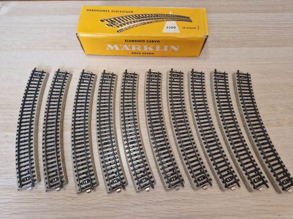 Märklin 10 x 5200 gebogenes gleis M H0 | Kaufen auf Ricardo