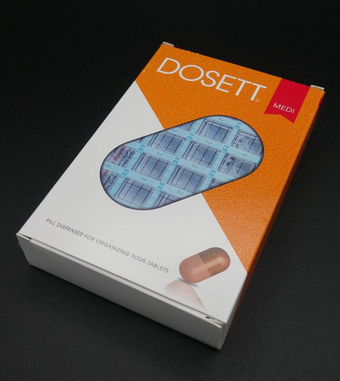 Medikamenten-Dispenser DOSETT Midi / Tablettenbox 1 Woche (Neu und ...
