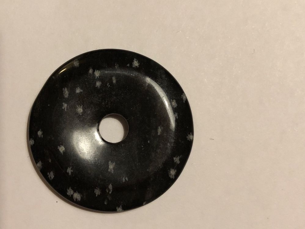 Schneeflocken-Obsidian Pi-Scheibe | Kaufen auf Ricardo