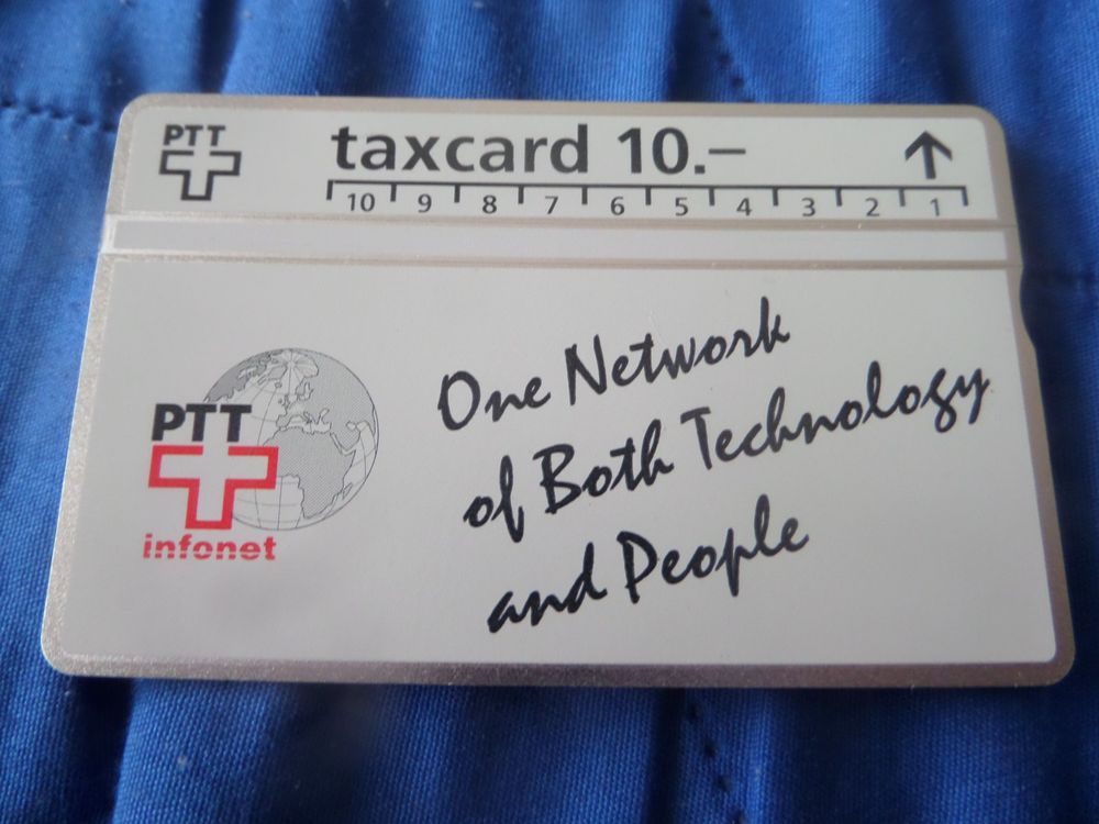 Taxcard 10.- PTT infonet Sammlerkarte Rarität | Kaufen auf Ricardo