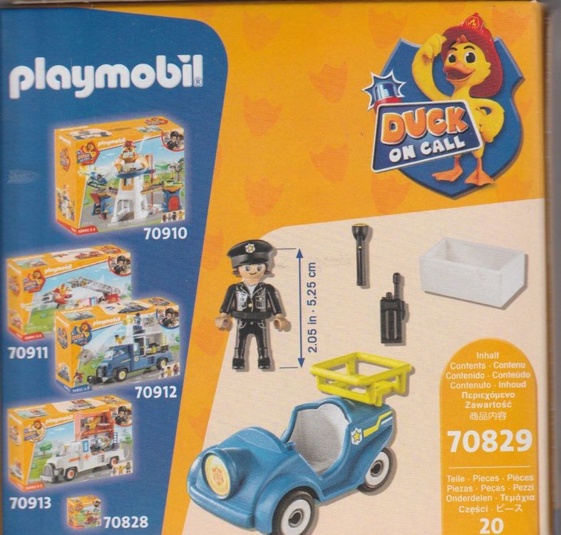 PLAYMOBIL DUCK ON CALL 70829 MINI AUTO DELLA POLIZIA new (Neu und ...