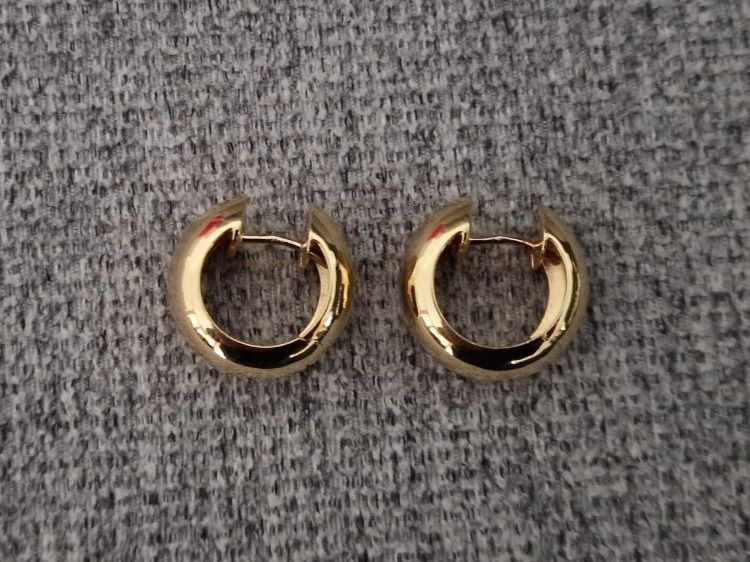 Creolen Gelbgold 18 Karat | Kaufen auf Ricardo