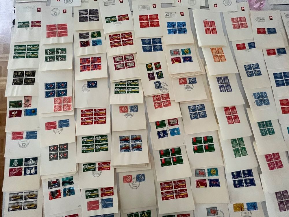 Sammlung von 500 PTT Bögli ab 50er bis 2000er Jahre (Gebraucht) in Murgenthal für CHF 30 – mit ...