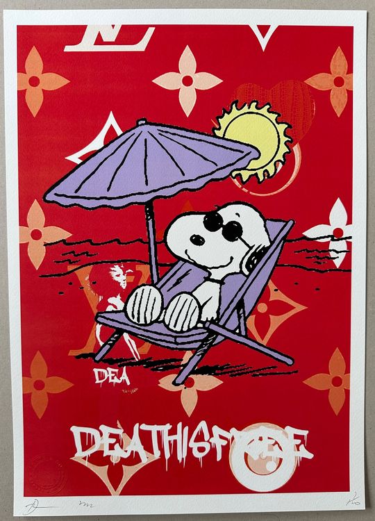 Death: Snoopy at the Vuitton Beach Club, signiert 7/100 | Kaufen auf ...