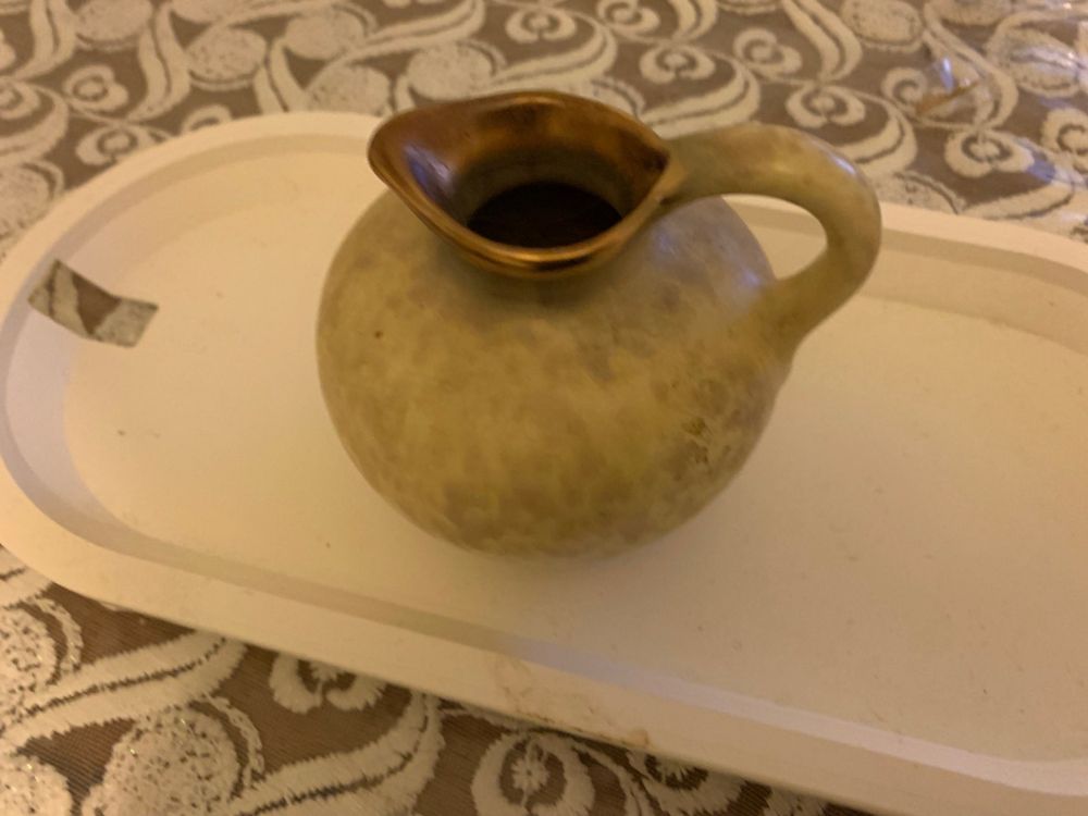 Dekorative Vintage Kanne mit Goldrand, Top Zustand! (Gebraucht) in ...