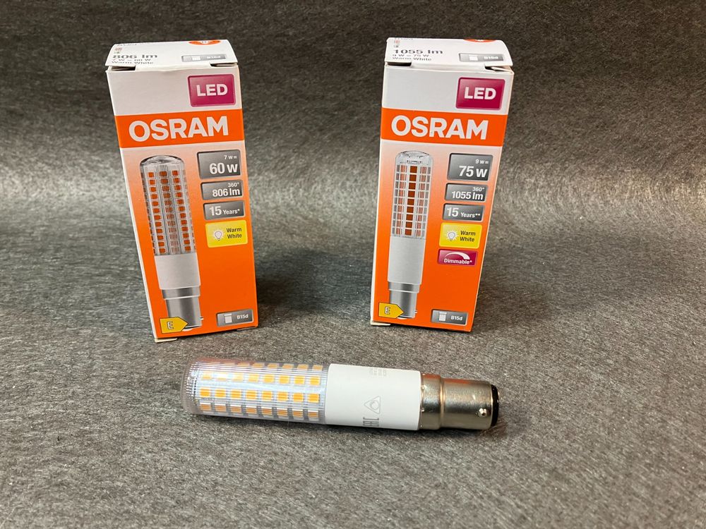2x OSRAM LED 7W/1055 lm/B15d Basis/dimmbar/Warm White ab 1.- (Neu (gemäss Beschreibung)) in ...