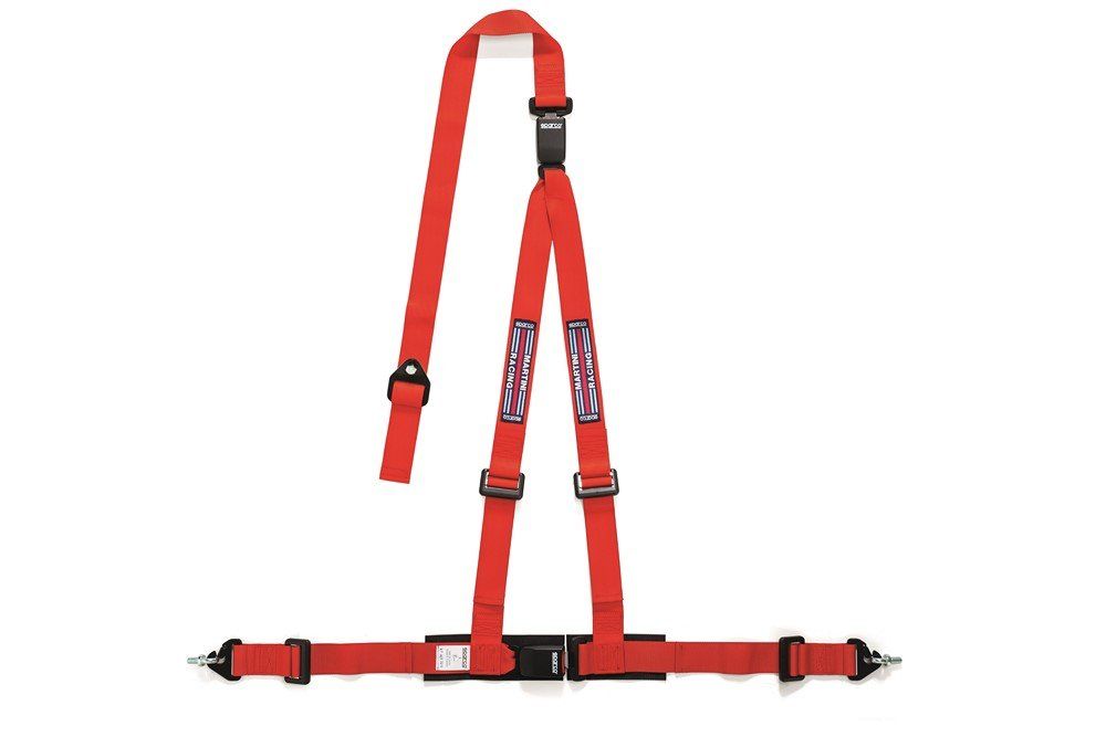 Martini Racing Sparco Tuning Gurt 3-Pkt rot mit Beckenschutz | Kaufen ...