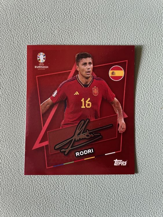 Topps Euro 2024 Rodri signiert ESP SP (Gebraucht) in Wädenswil für CHF ...