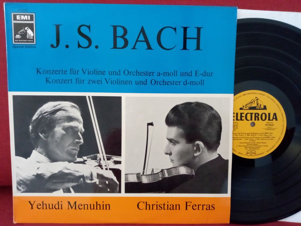 BACH: Violinkonzerte; MENUHIN, FERRAS, LP Electrola (Gebraucht) in Möriken AG für CHF 2 – mit ...