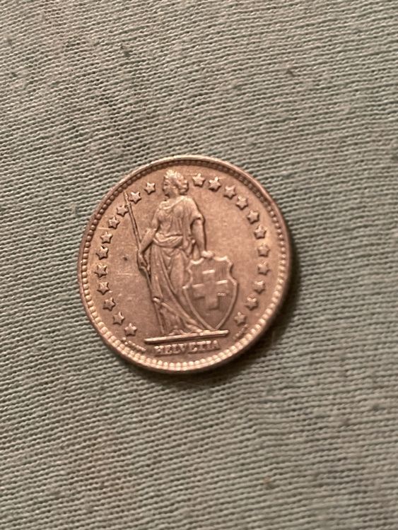 Schweizer 1 Franken 1960 Münze Helvetia (Gebraucht) in Wattwil für CHF 3 – mit Lieferung auf ...