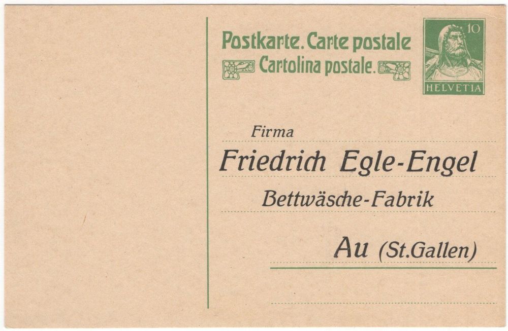 Ganzsachen-Postkarte mit Privatzudruck | Kaufen auf Ricardo