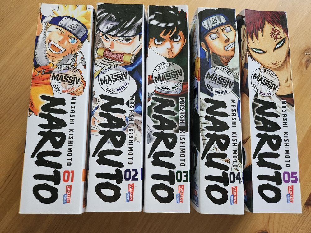 Naruto Massiv Manga, Band 1-5, Top Zustand (Gebraucht) in Hunzenschwil ...