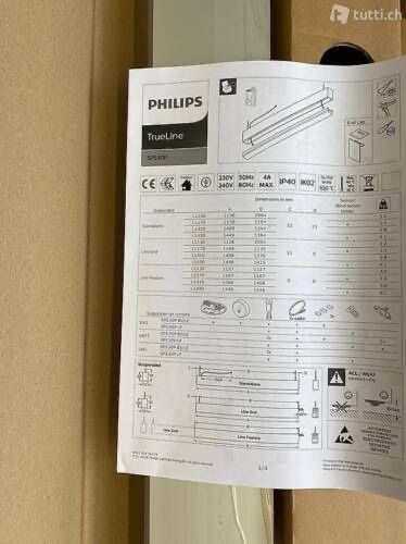 Philips LED Pendelleuchte Deckenlampe TrueLine 23.5W 3400lm (Neu und ...