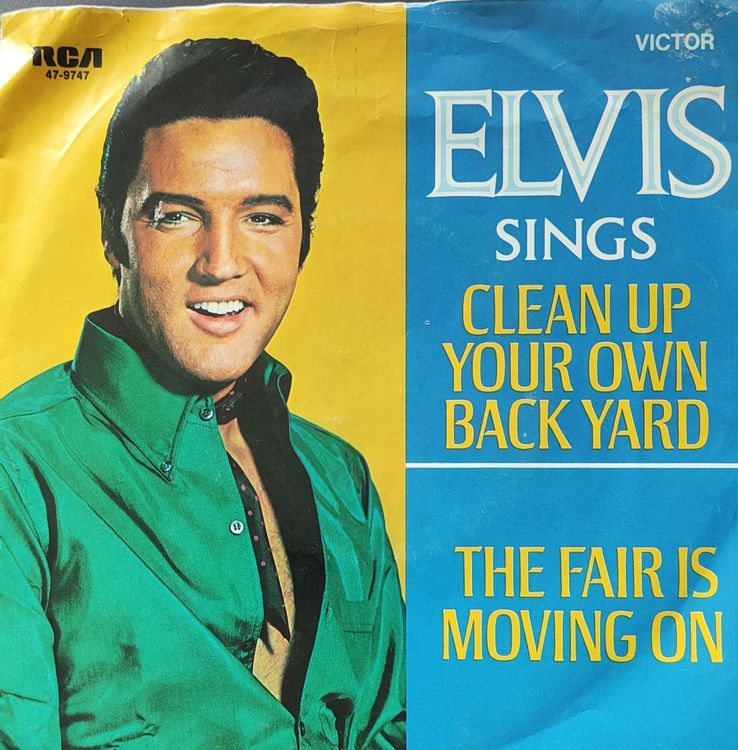 Vinyl Single Elvis Presley Clean Up Your Own Back Yard Kaufen Auf