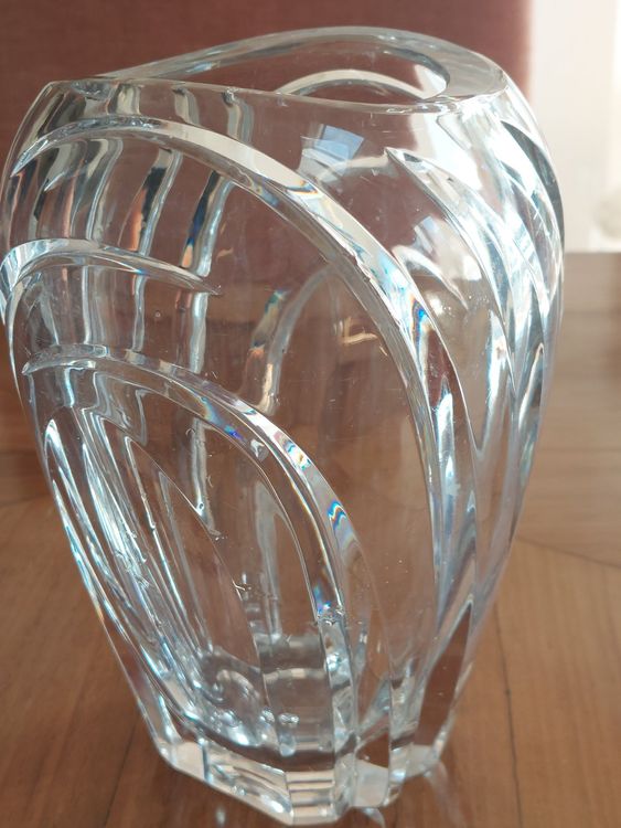 Schwere Kristall Vase, Mid Century | Kaufen auf Ricardo