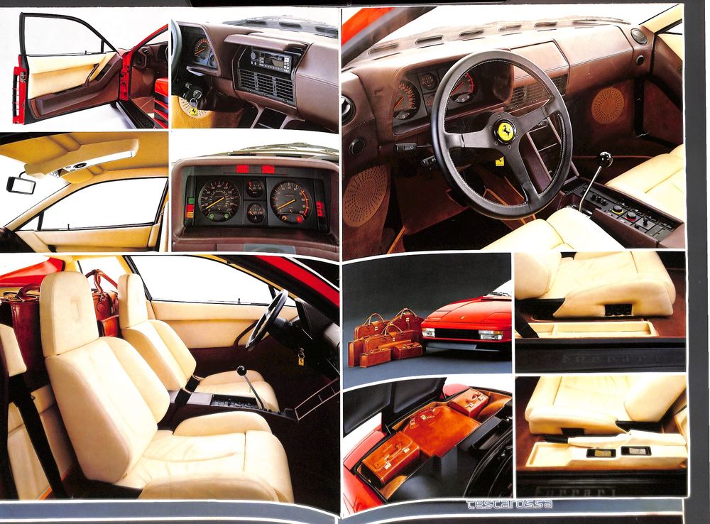 FERRARI Testarossa Prospekt 1984 (8 Seiten) Stampa ARBRE 326 (Gebraucht ...