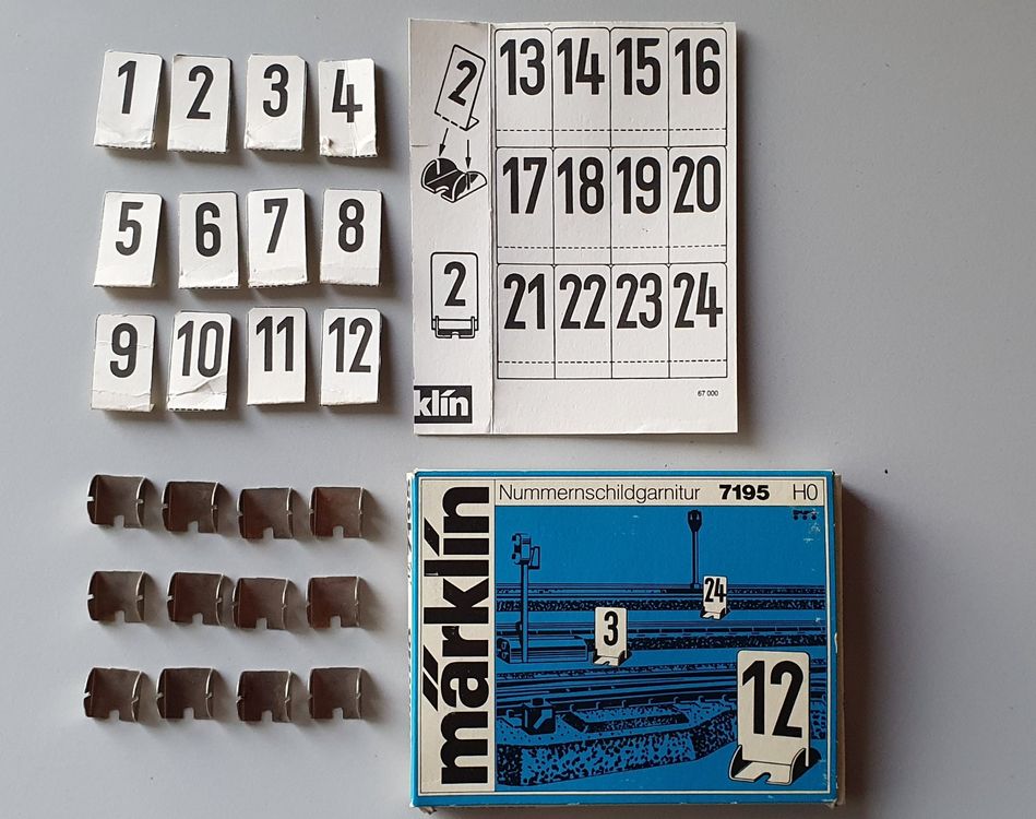 Märklin 7195 Nummernschildgarnitur (Gebraucht) in Ernetschwil für CHF 7 ...