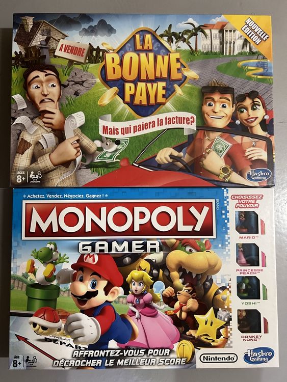 Pack 2 jeux de société La Bonne Paye & Monopoly Mario Gamer (Neu und originalverpackt) in Nyon ...