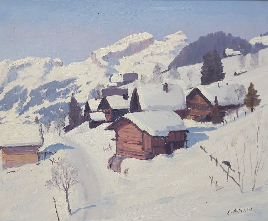 Albert DUPLAIN (1890-1978) beau tableau des Diablerets | Kaufen auf Ricardo