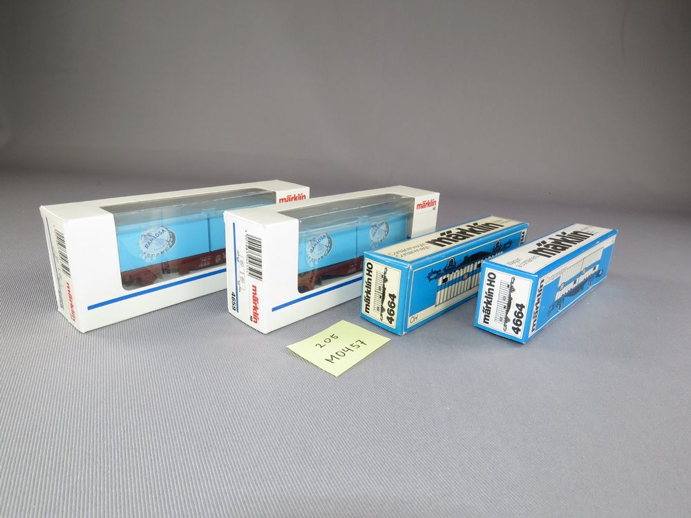 Märklin HO Containerwagen 4 Stück neu (205) | Kaufen auf Ricardo