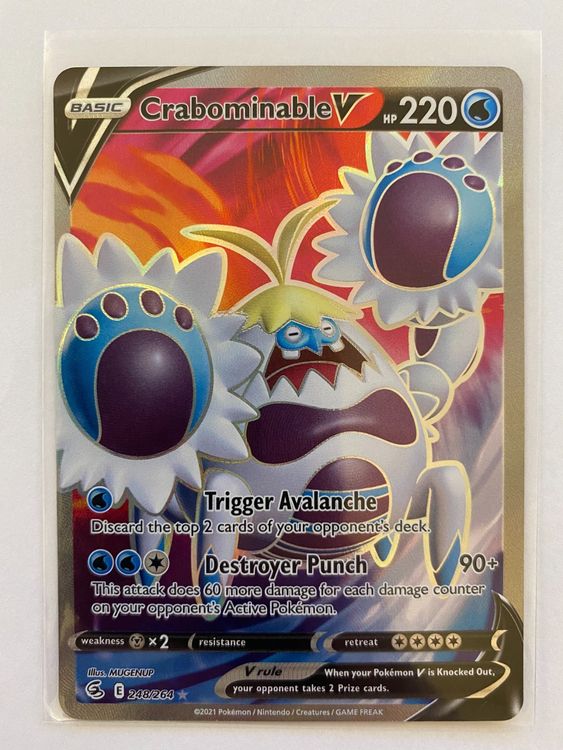 Pokemon Crabominable V 248/264 Fusion Strike EN | Kaufen auf Ricardo