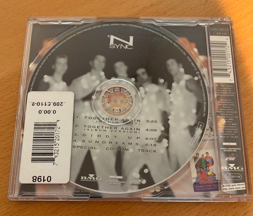 Nsync "Together Again" (Gebraucht) in Hombrechtikon für CHF 0.5 – mit ...