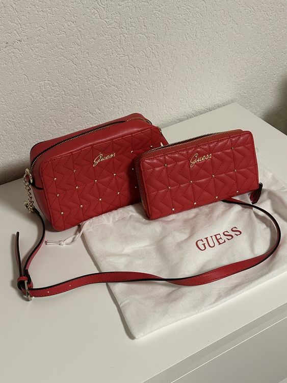 Sac et porte-monnaie rouge GUESS | Kaufen auf Ricardo