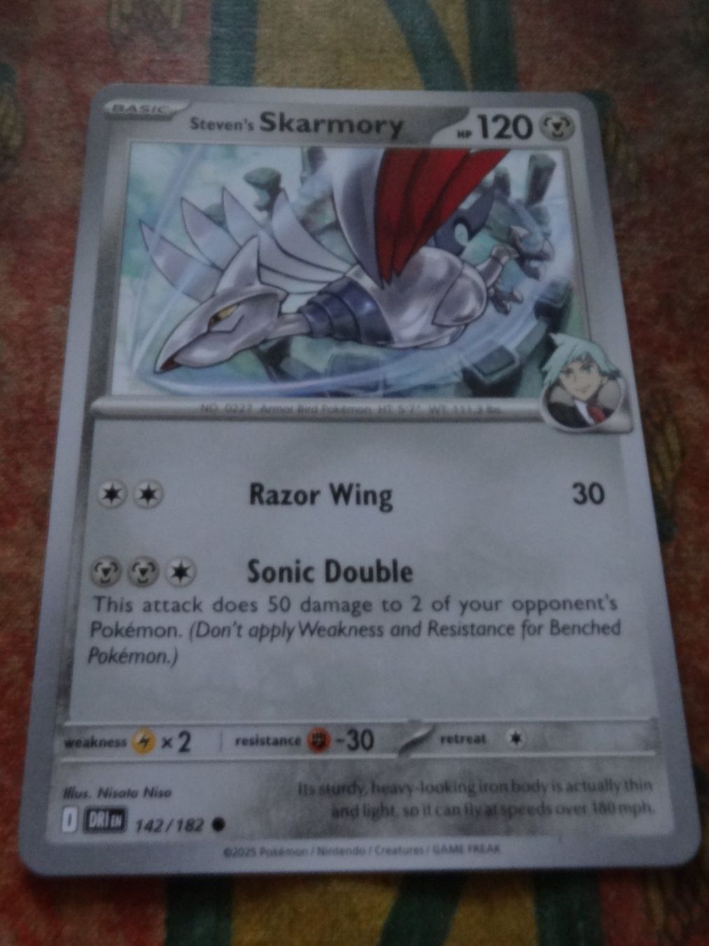 POKEMON Steven's Skarmory I DRI EN 142/182 HP120 2025 (D'occasion) à ...