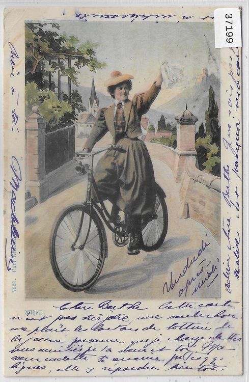 All Heil! Dame auf dem Velo Fahrrad | Kaufen auf Ricardo