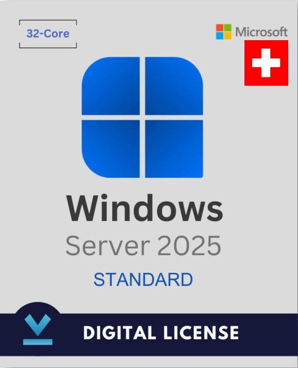 Microsoft Windows Server 2025 Standard Lizenz Key 32 Core (Neu (gemäss ...